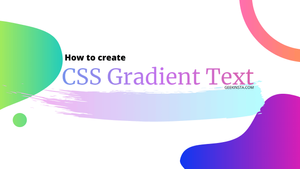 Create Gradient Text Effect With CSS