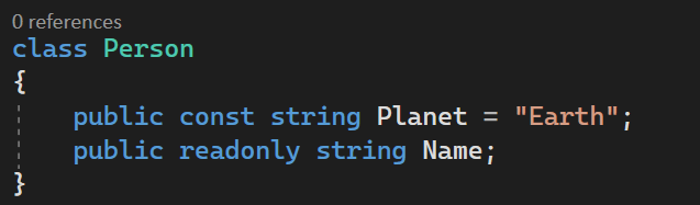 Difference Between Readonly And Constant in C#
